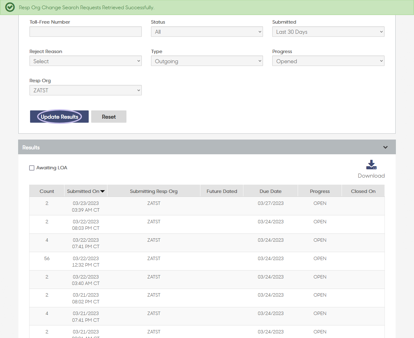 ROC System: How do I View and Process an Outgoing ROC Request via the ...