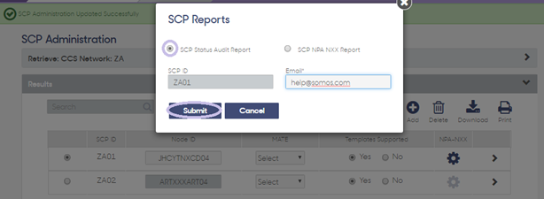 TFNRegistry: How do I Send SCP Reports via the SID Page? – Somos